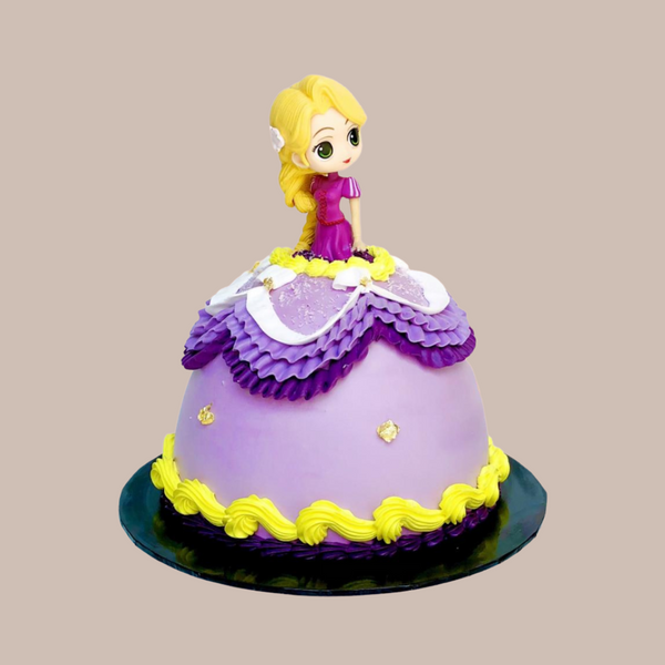Halal-Certified Princess Rapunzel Inspired Vintage Cake - Piece Of Cake
