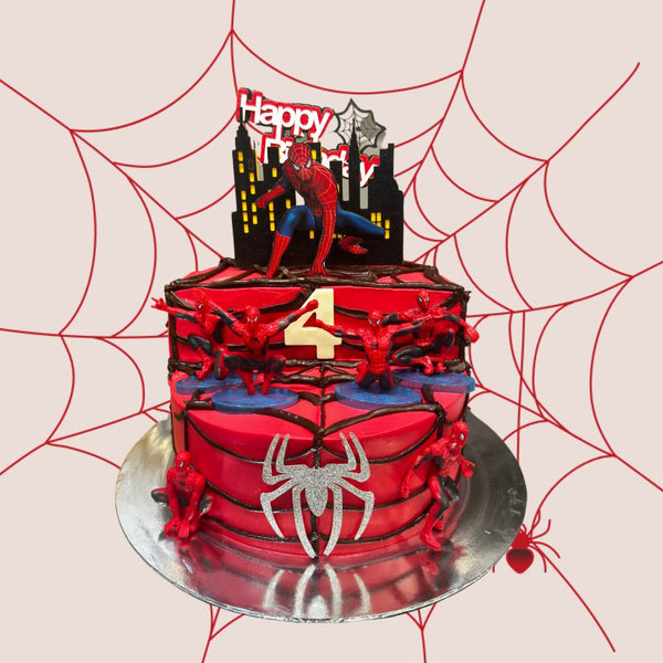 Halal-Certified Amazing Spider Adventure Cake - Piece Of Cake