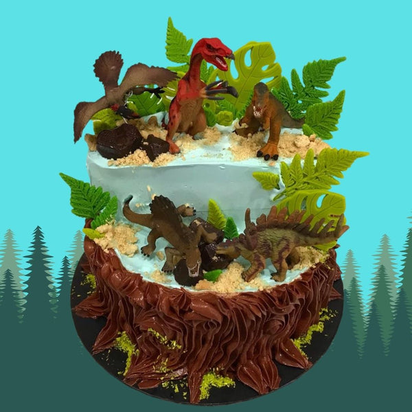 Halal-Certified Apex Dino Cake - Piece Of Cake