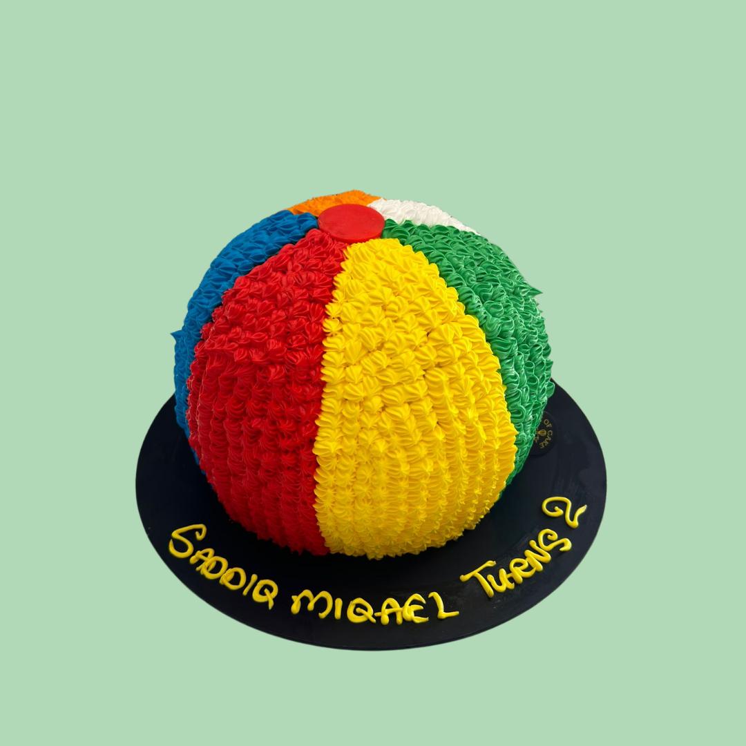 Beach Ball Theme Cake - Piece Of Cake
