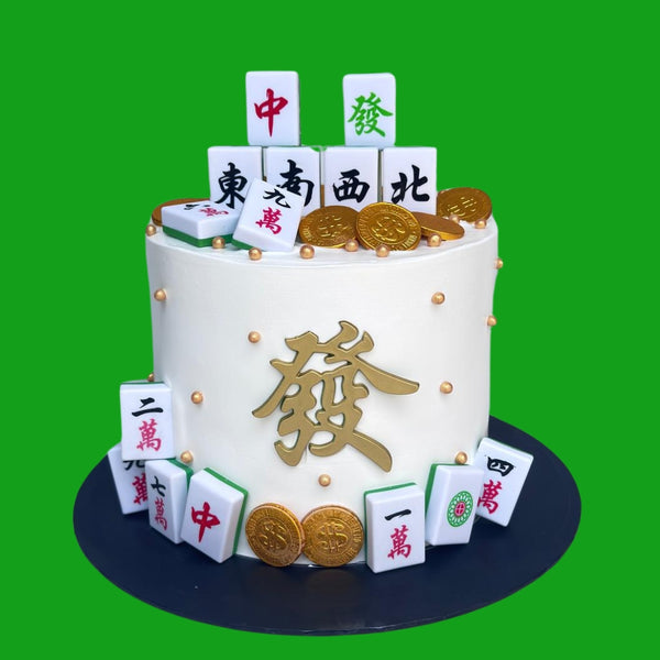 Huat Huat Mahjong Blessing Cake - Piece Of Cake