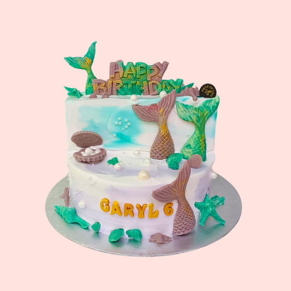 Halal-Certified Mermaid's Lagoon Cake - Piece Of Cake