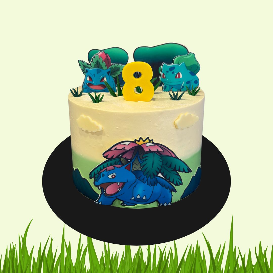 Halal-Certified Nature Venusaur Cake - Piece Of Cake