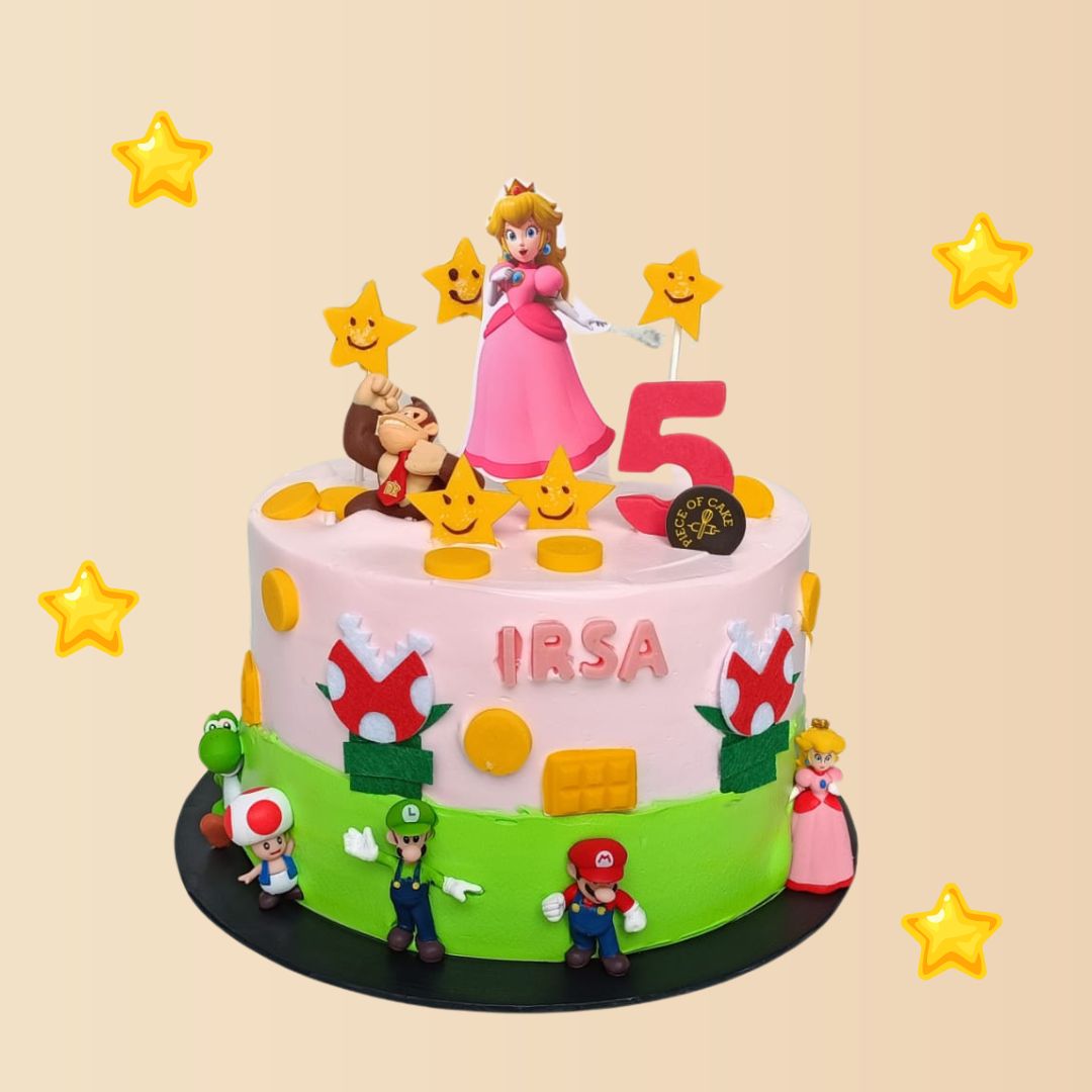 Halal-Certified Princess Peach Cake - Piece Of Cake