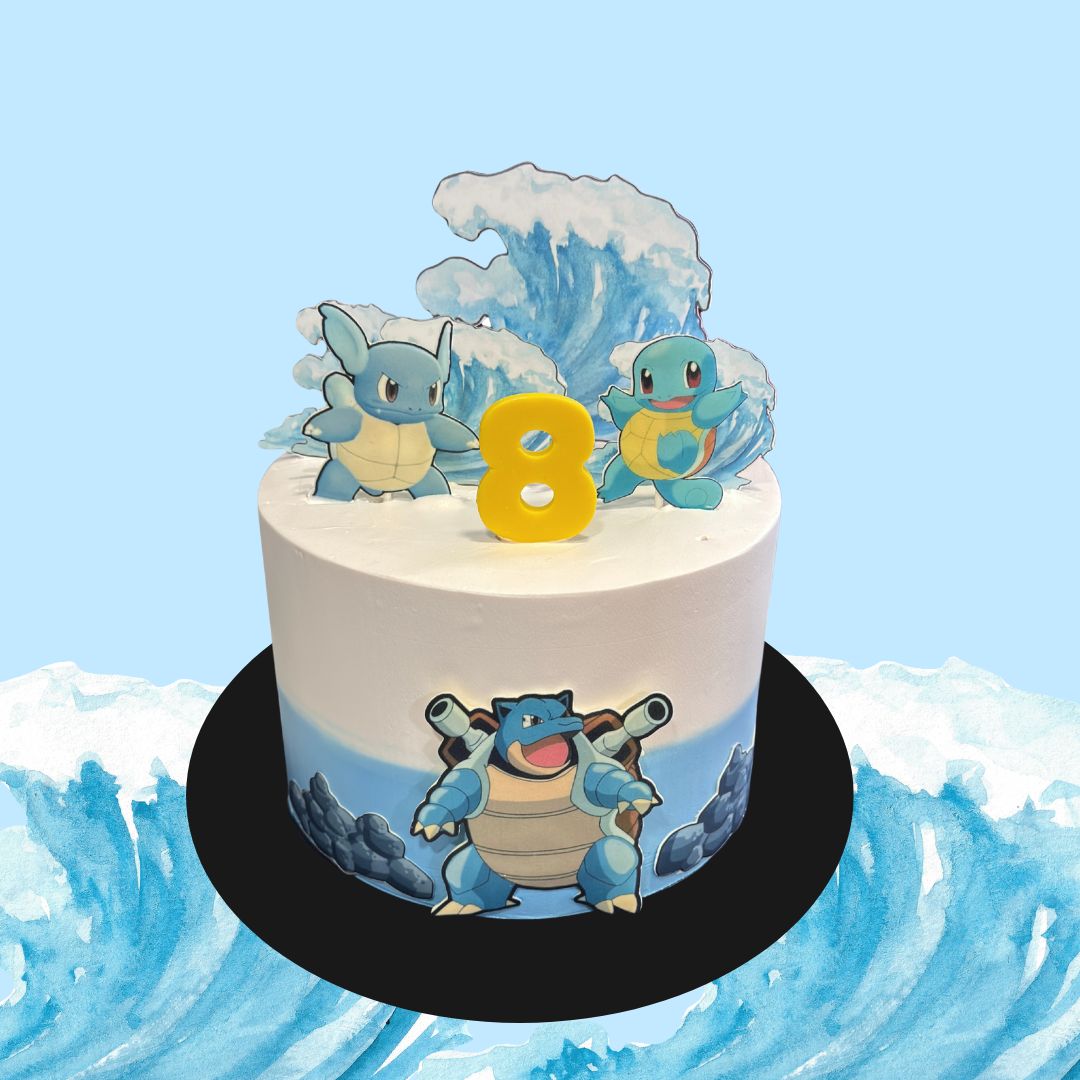 Halal-Certified Rapid Blastoise Cake - Piece Of Cake