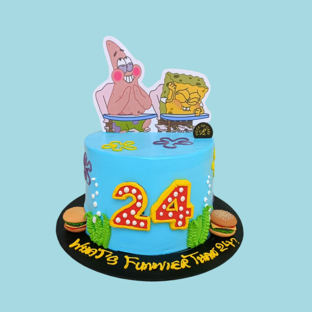 Halal-Certified SpongeBob Inspired Themed Cake - Piece Of Cake