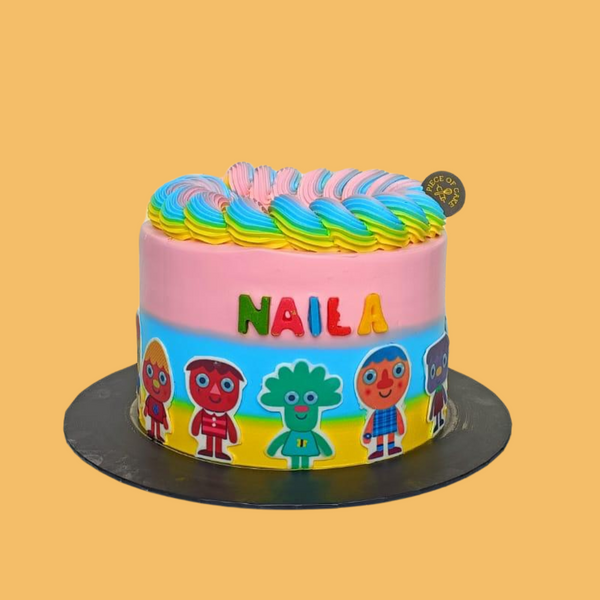 Halal-Certified Super Simple Song Inspired Themed Cake - Piece Of Cake