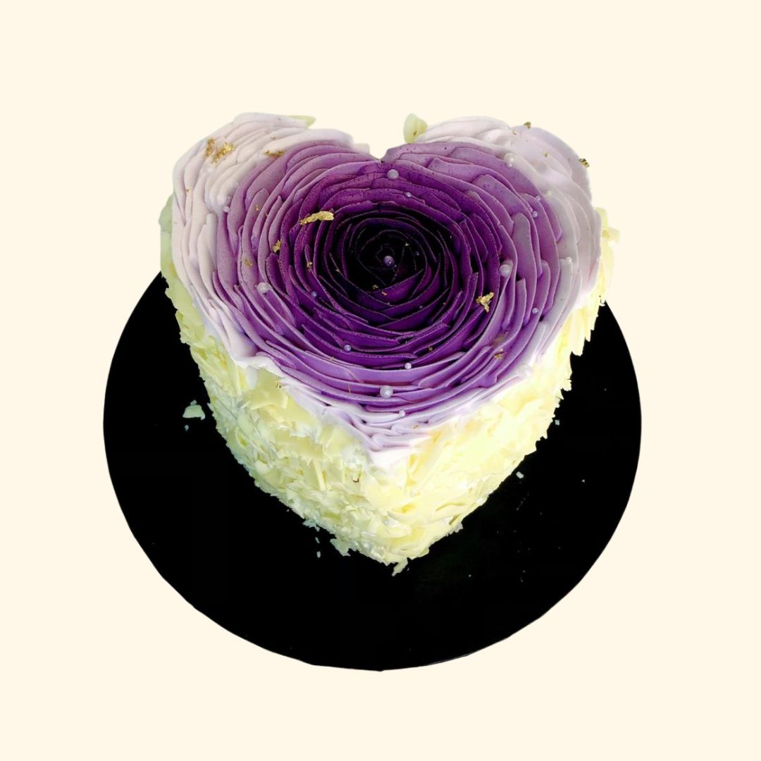 Halal-Certified Lavender Love Cake, Ideal for Mother's Day - Piece Of Cake