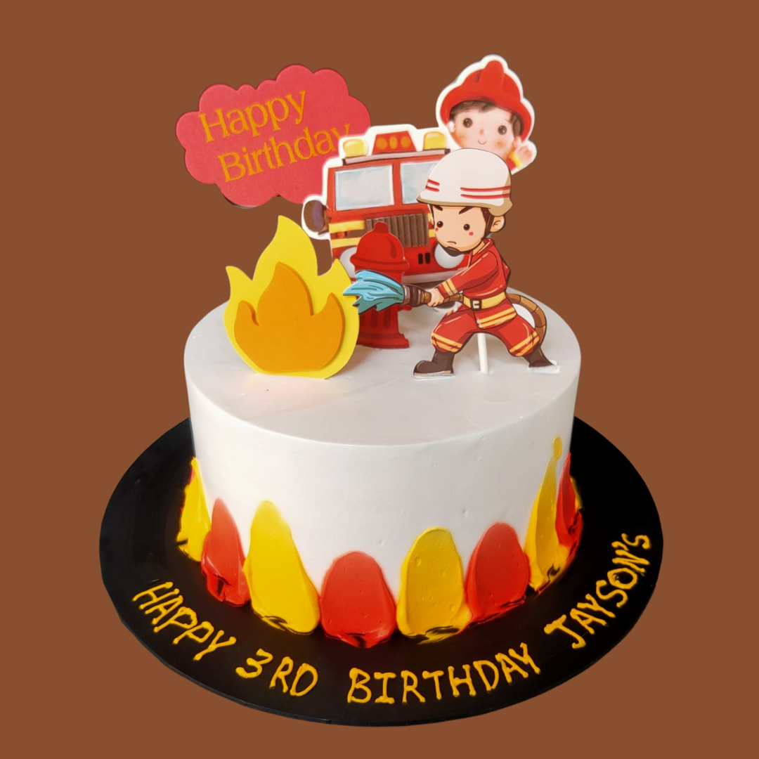 Wildland Firefighter Cake Topper Fireman Cake Topper Birthday | Cake