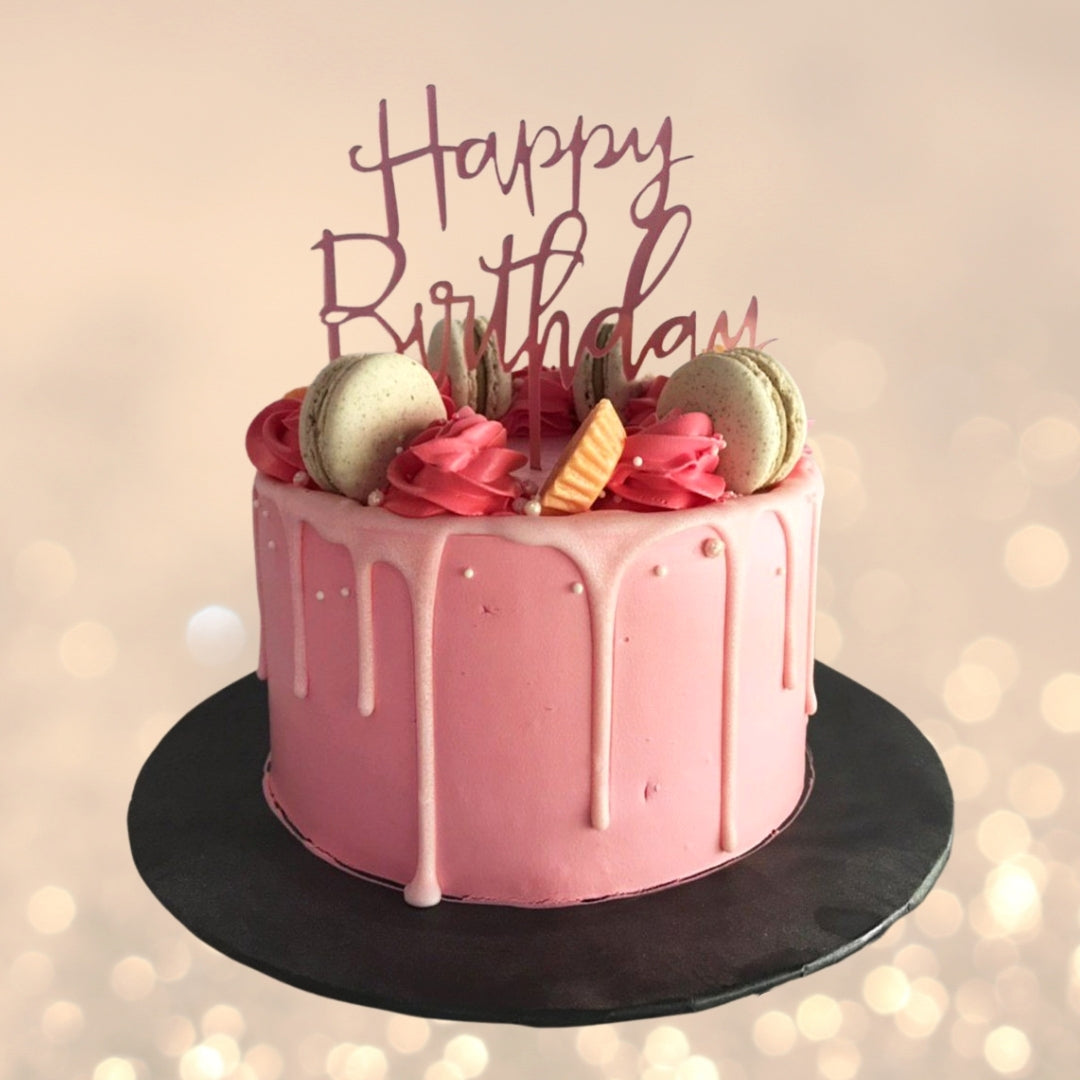 Happy Pink Birthday Cake Pink Birthday Cake Images – Browse 725,025
